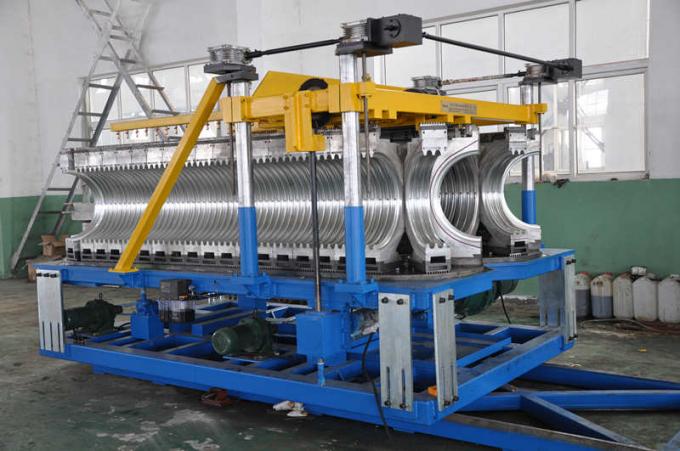High Effective Double Wall Corrugated Pipe Extrusion Line For HDPE / PP ...